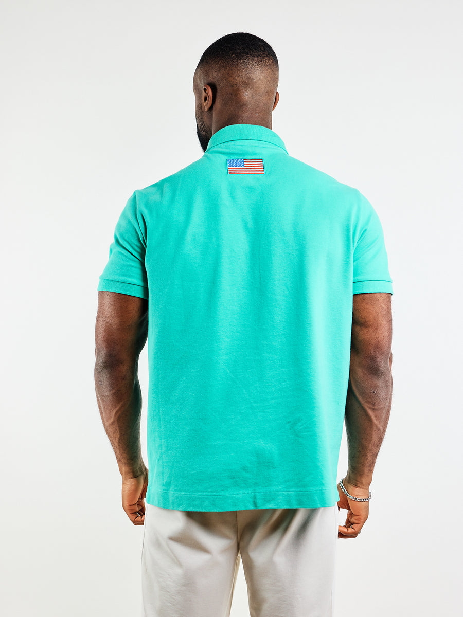 Polo Us Collection Regular Fit Stretch-Piqué Mint – Helen Sura